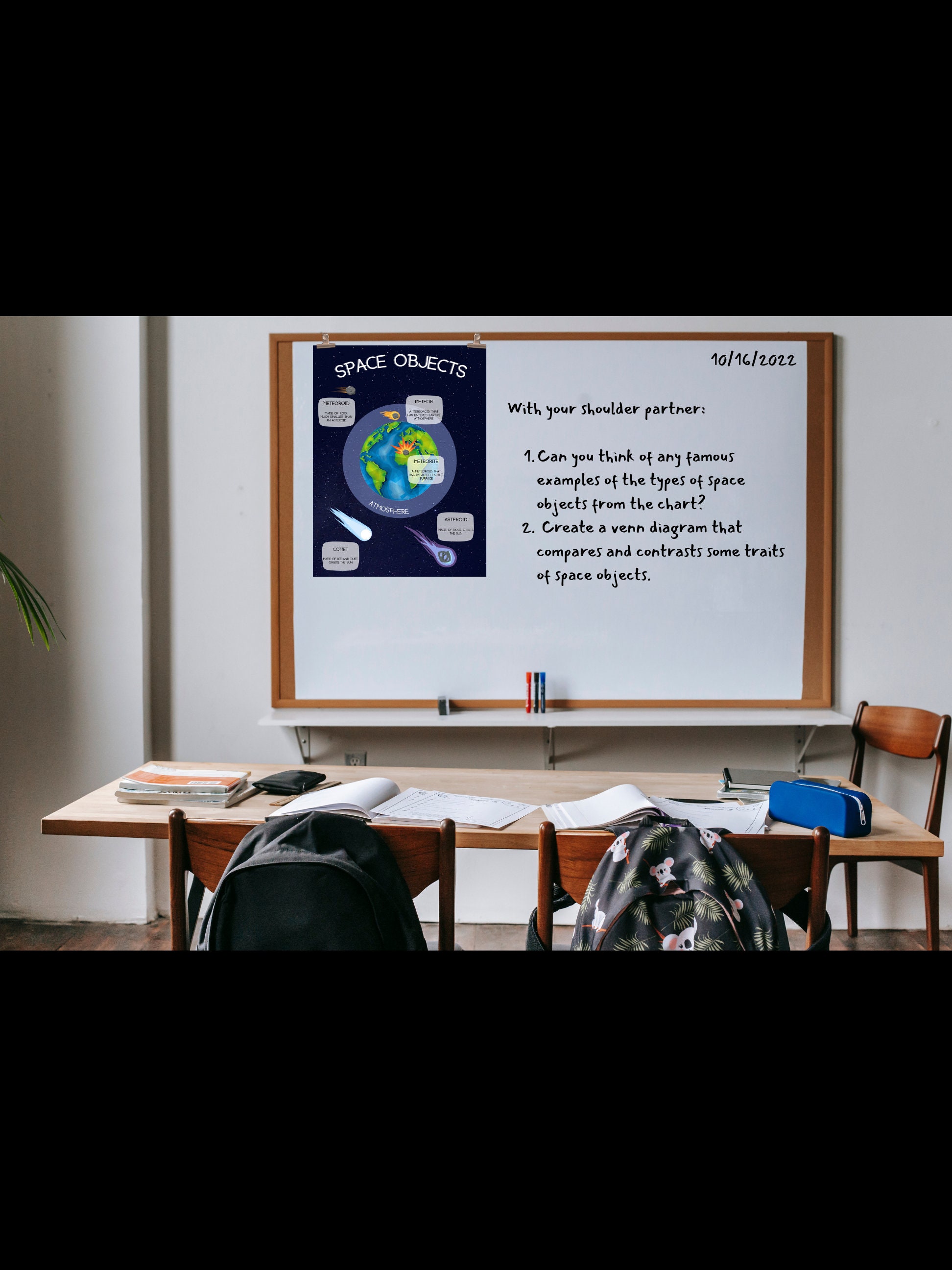 Space Objects Anchor Chart Digital Download Poster for Science ...