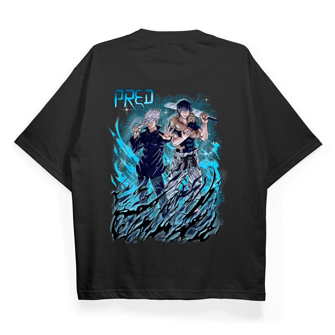 Toji X Gojo OVERSIZED Anime T-SHIRT | 100% Organic Cotton | Anime ...