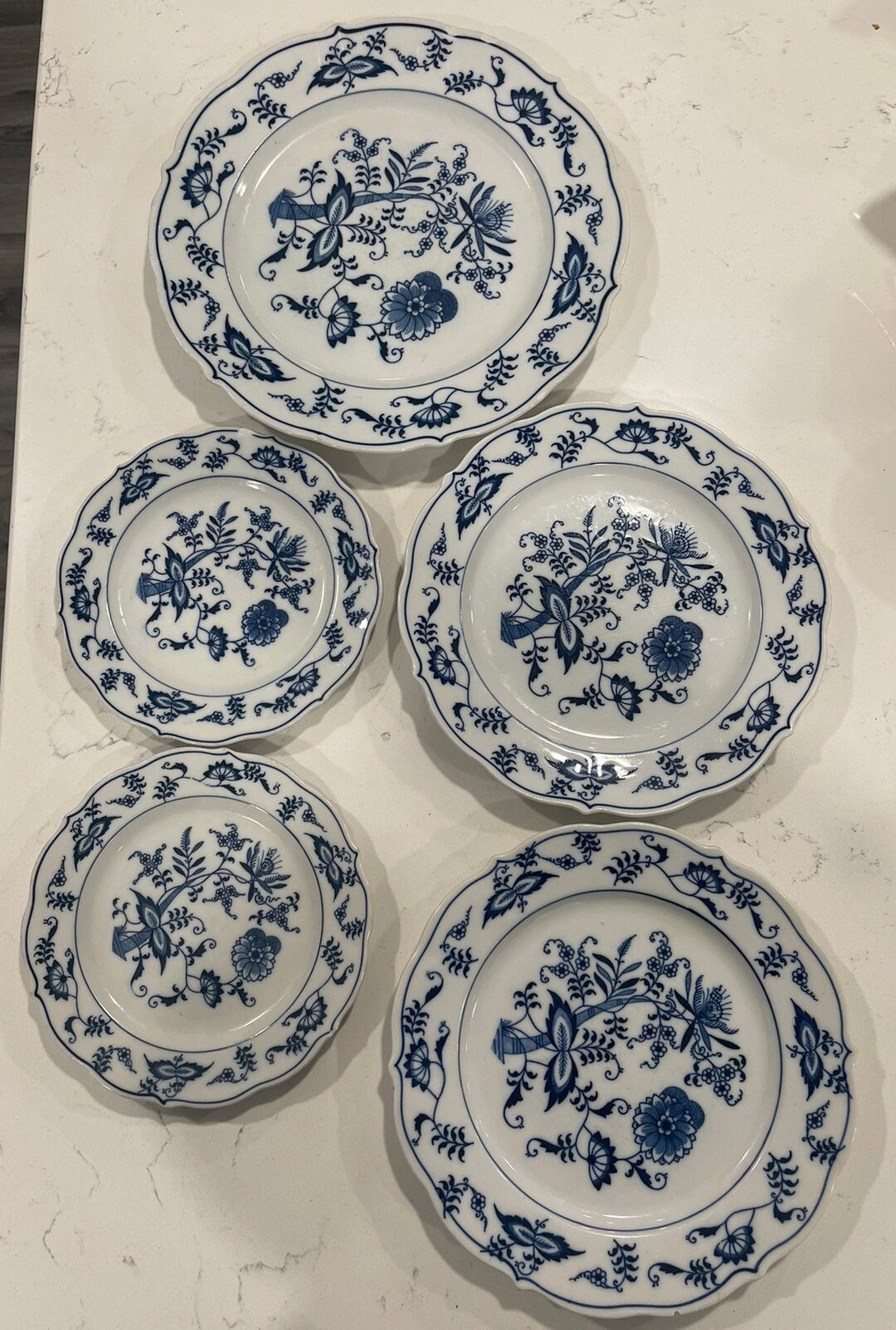 Vintage Blue Danube Blue Onion Dinner Plate Made in Japan- SET OF 5 - Etsy