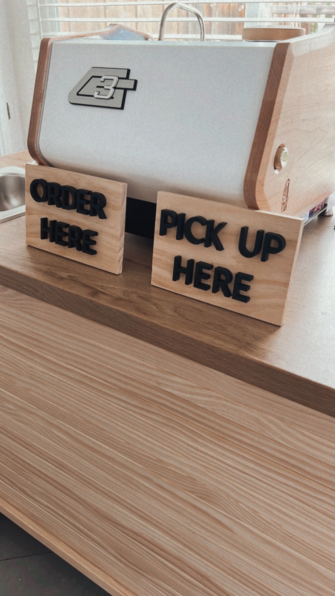 Coffee Shop Sign Set: Order Here, Pick up Here - Minimalist Cafe Sign ...