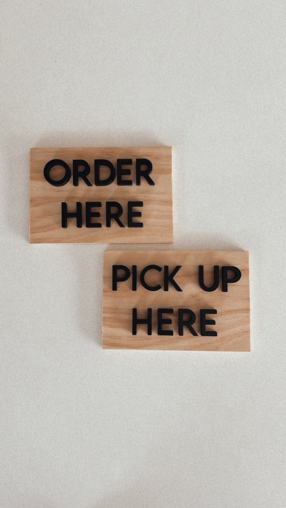 Coffee Shop Sign Set: Order Here, Pick up Here - Minimalist Cafe Sign ...
