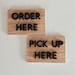 Coffee Shop Sign Set: Order Here, Pick up Here - Minimalist Cafe Sign ...