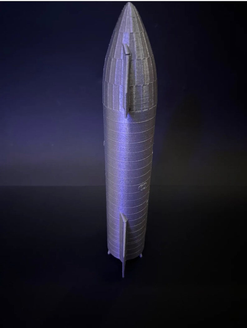 STARSHIP MK1 Plastic Model. Spacex Moon Rocket Capsule 1/200 Scale - Etsy