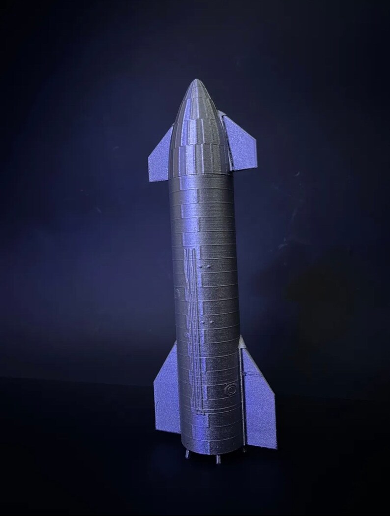 STARSHIP MK1 Plastic Model. Spacex Moon Rocket Capsule 1/200 Scale - Etsy