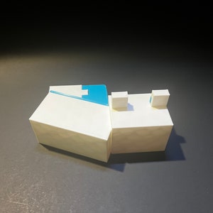 3d Printed Minecraft Arctic Fox Toy Desktop Item - Etsy