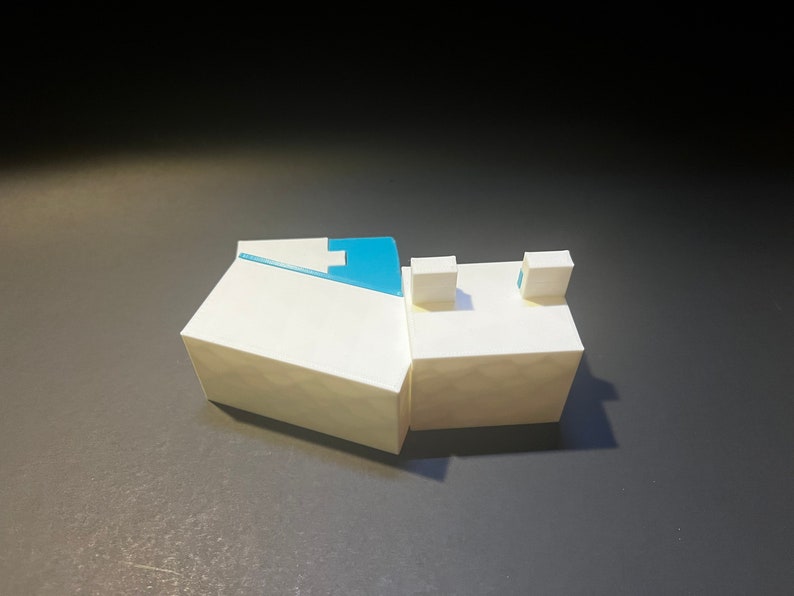 3d Printed Minecraft Arctic Fox Toy Desktop Item - Etsy