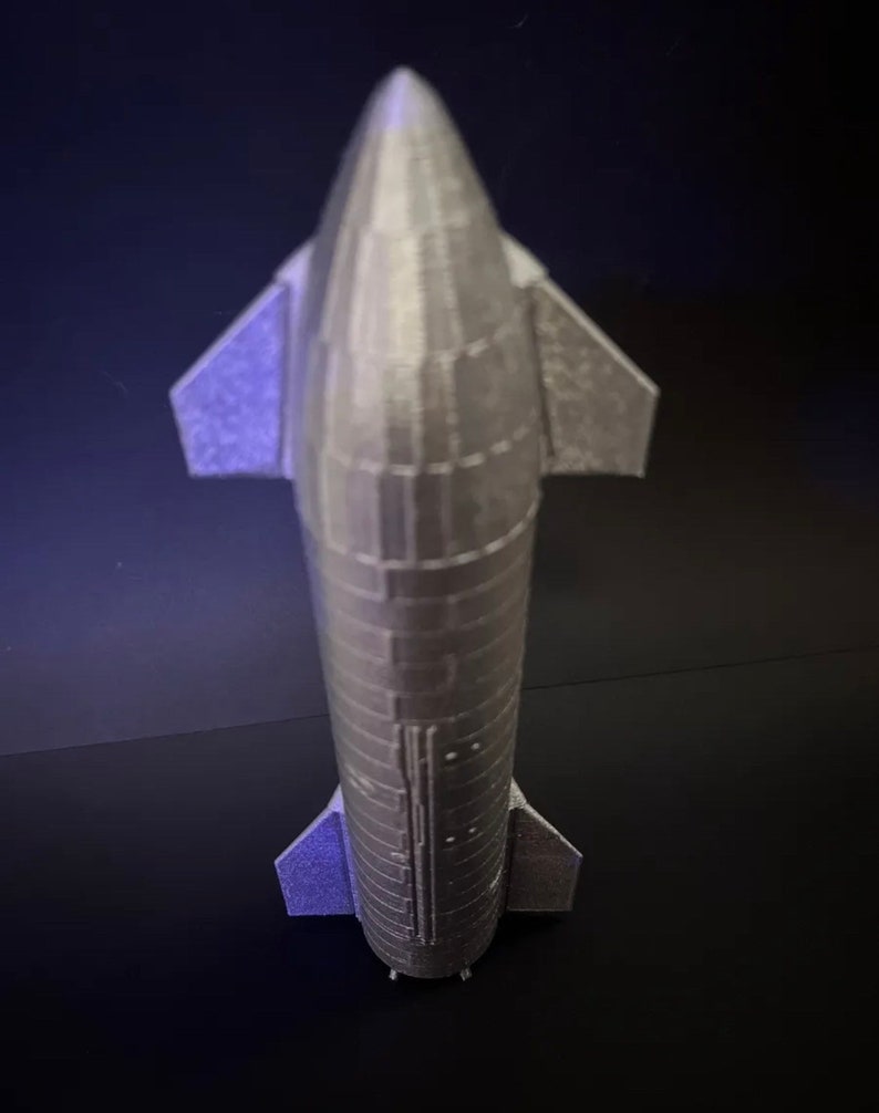 STARSHIP MK1 Plastic Model. Spacex Moon Rocket Capsule 1/200 Scale - Etsy
