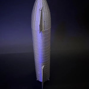 STARSHIP MK1 Plastic Model. Spacex Moon Rocket Capsule 1/200 Scale - Etsy