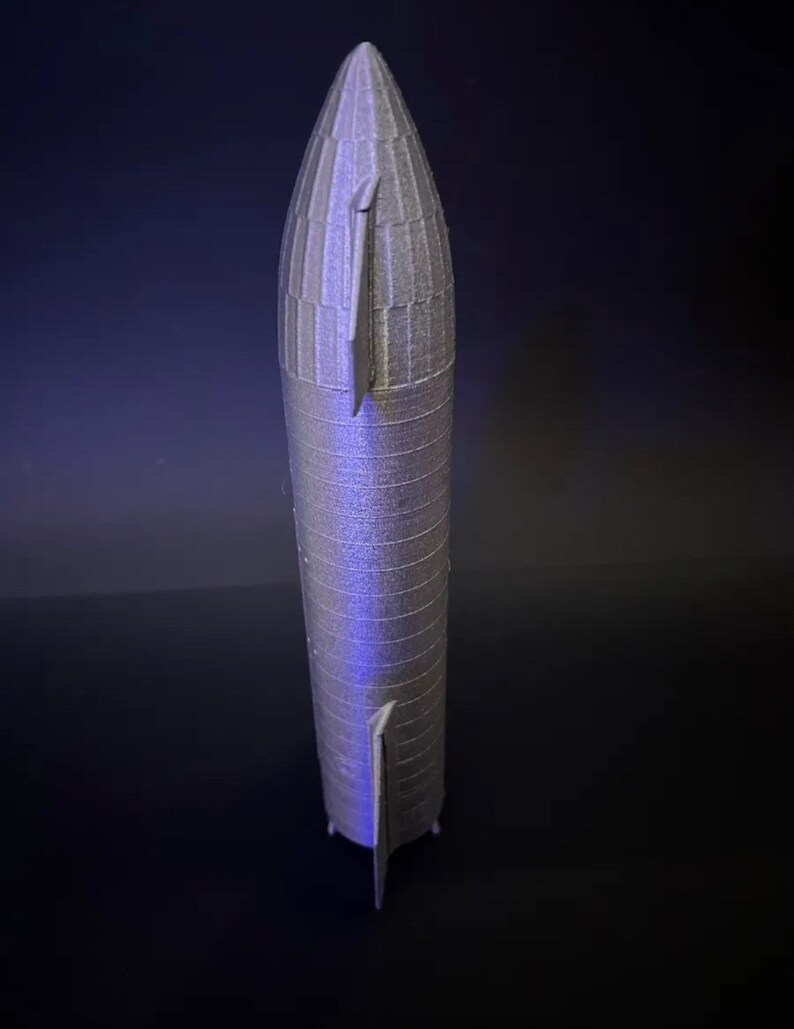 STARSHIP MK1 Plastic Model. Spacex Moon Rocket Capsule 1/200 Scale - Etsy