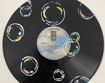 Paint Splatters Hand Painted Vinyl Record or Clear Cd 4.75 Diameter for ...