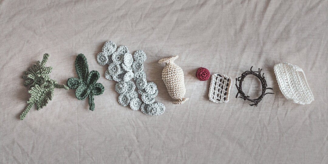 Easter Holy Week Crochet Pattern He is Risen Holy Week Symbols DIY ...