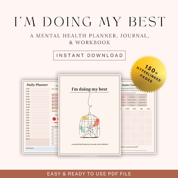 Mental Health Planner - Etsy