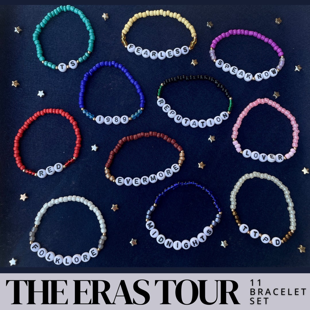 UPDATED ERAS BRACELETS Album Set Set of 11 Friendship Bracelets - Etsy