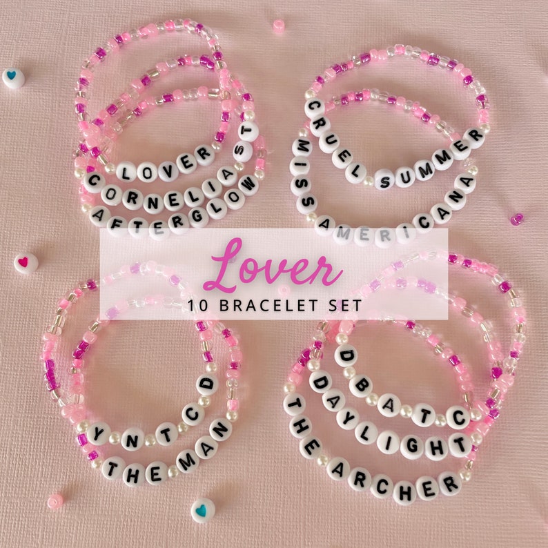 ERAS | LOVE Friendship Bracelets | Set of 10 Bracelets - Etsy