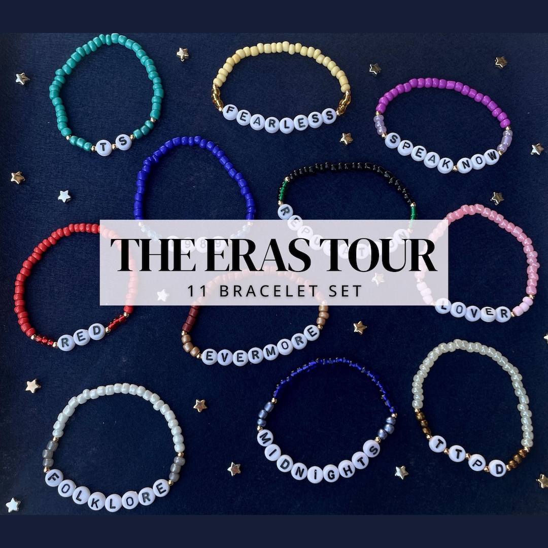 UPDATED* ERAS BRACELETS | Album Set | Set of 11 Friendship Bracelets - Etsy