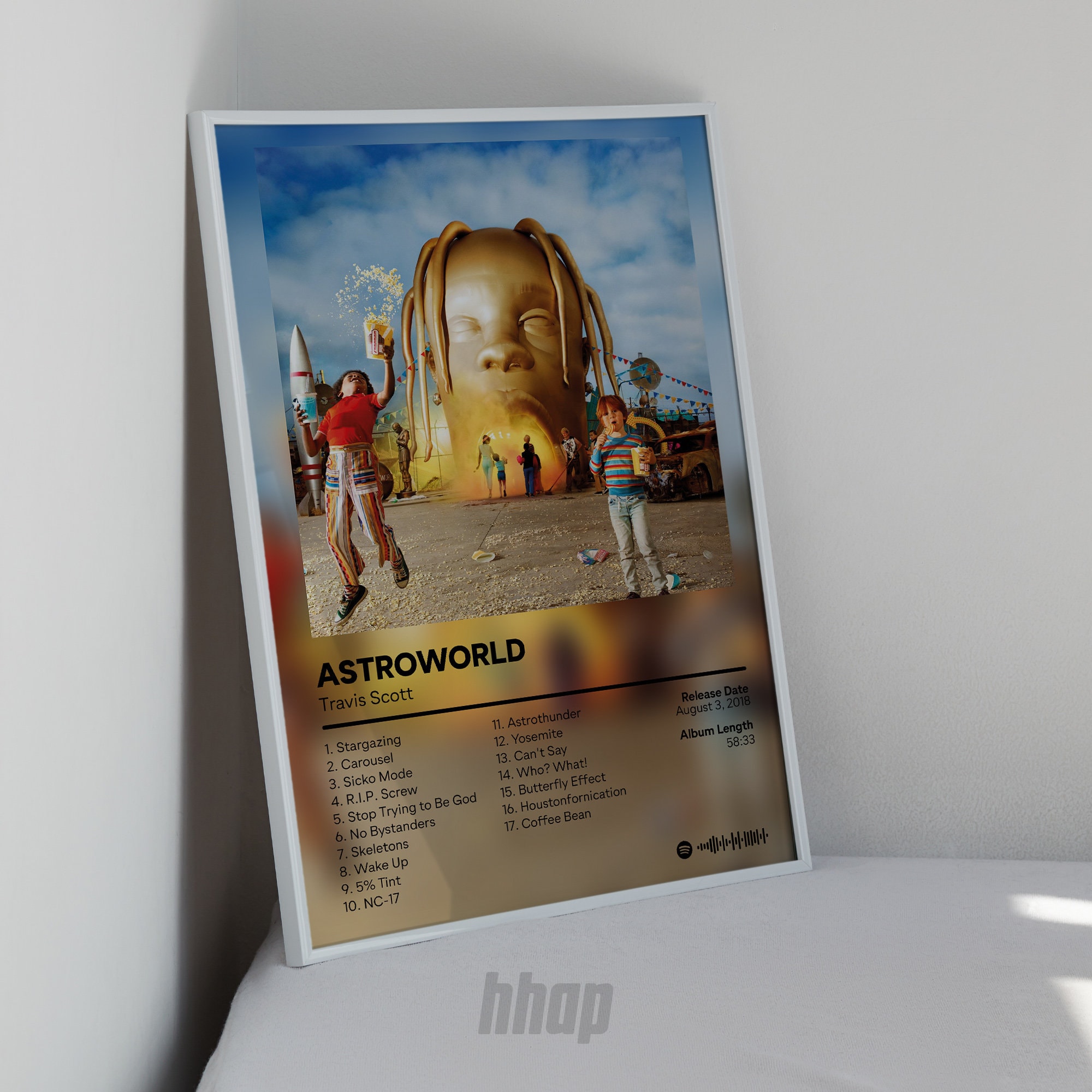 Travis - Astroworld - Album Cover Poster - sold by Azure Constitutional ...