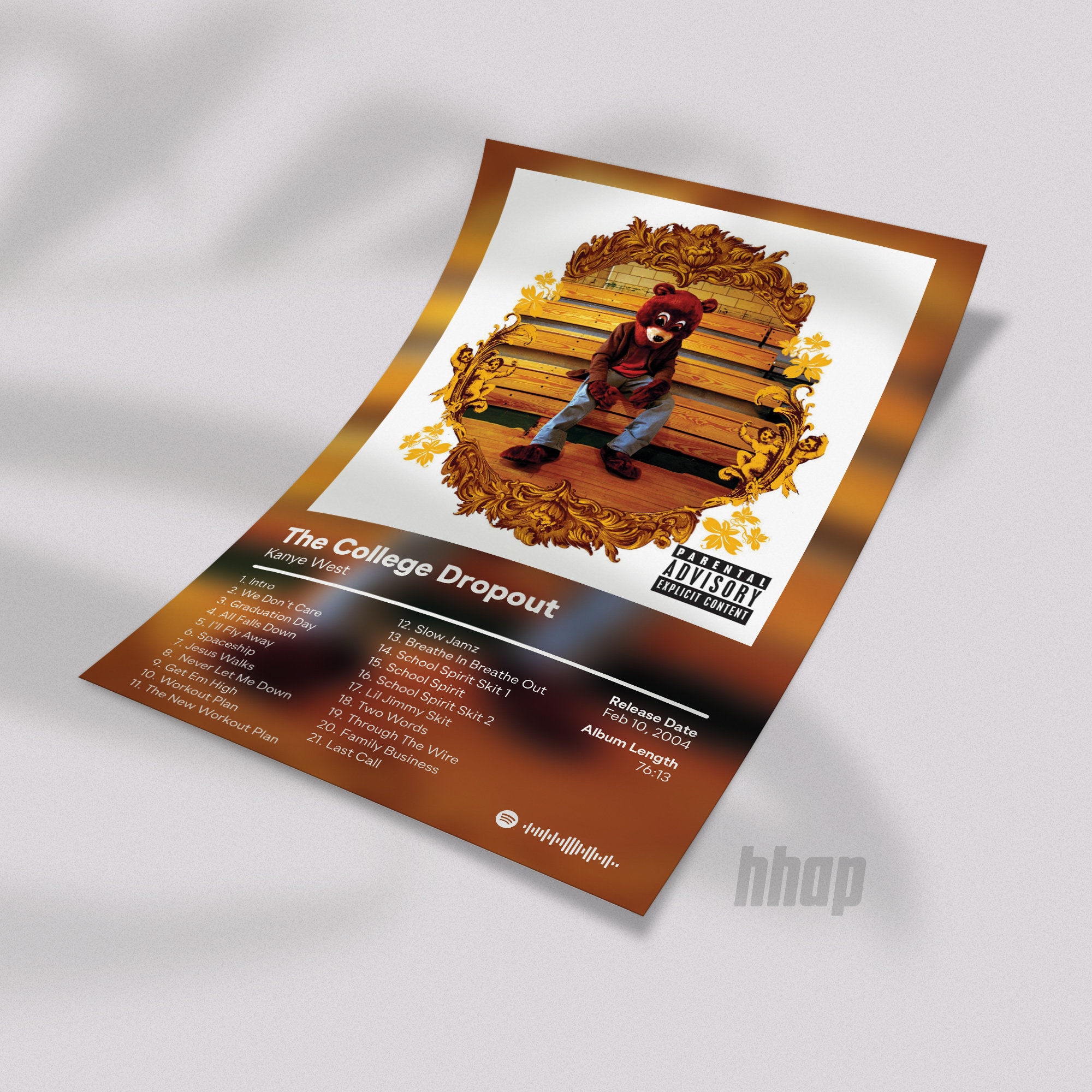Kanye West - The College Dropout - Album Cover Poster sold by Ayesha ...