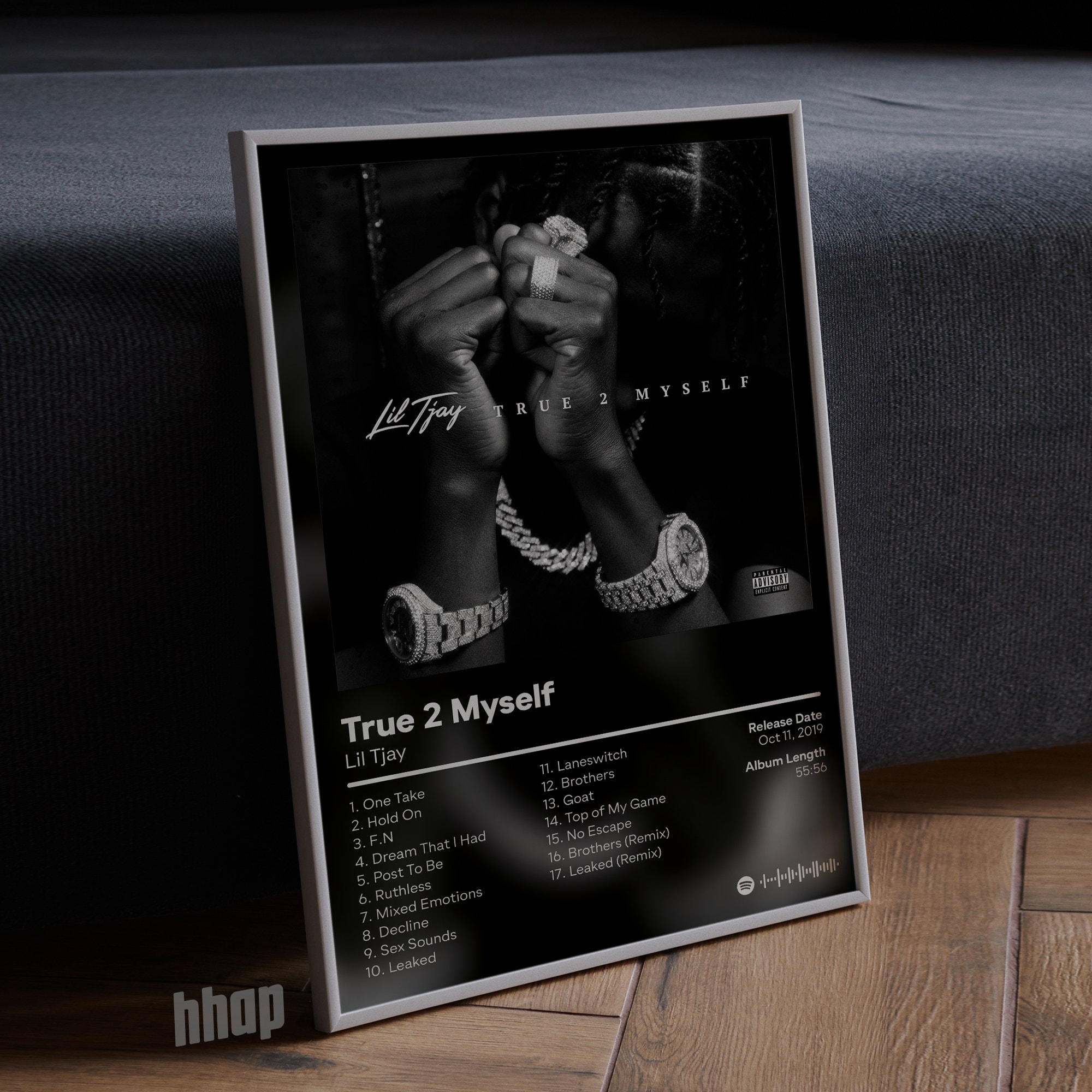 Lil Tjay True 2 Myself Album Cover Poster By Ibrahim Fawzi Printblur