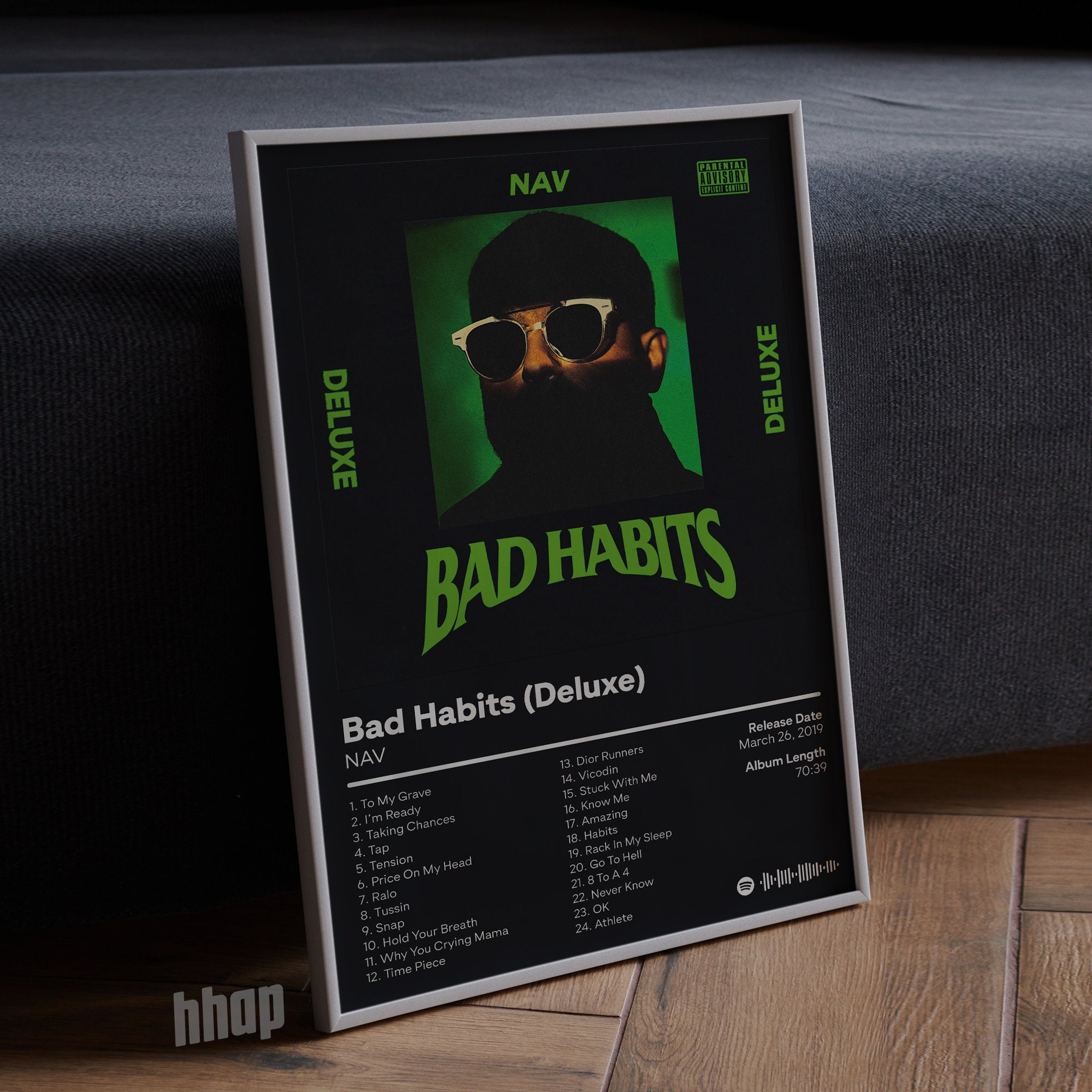 NAV - Bad Habits Deluxe - Album Cover Poster - Nav Rapper Poster ... NAV - Bad Habits Deluxe - Album Cover Poster - Nav Rapper Poster ...