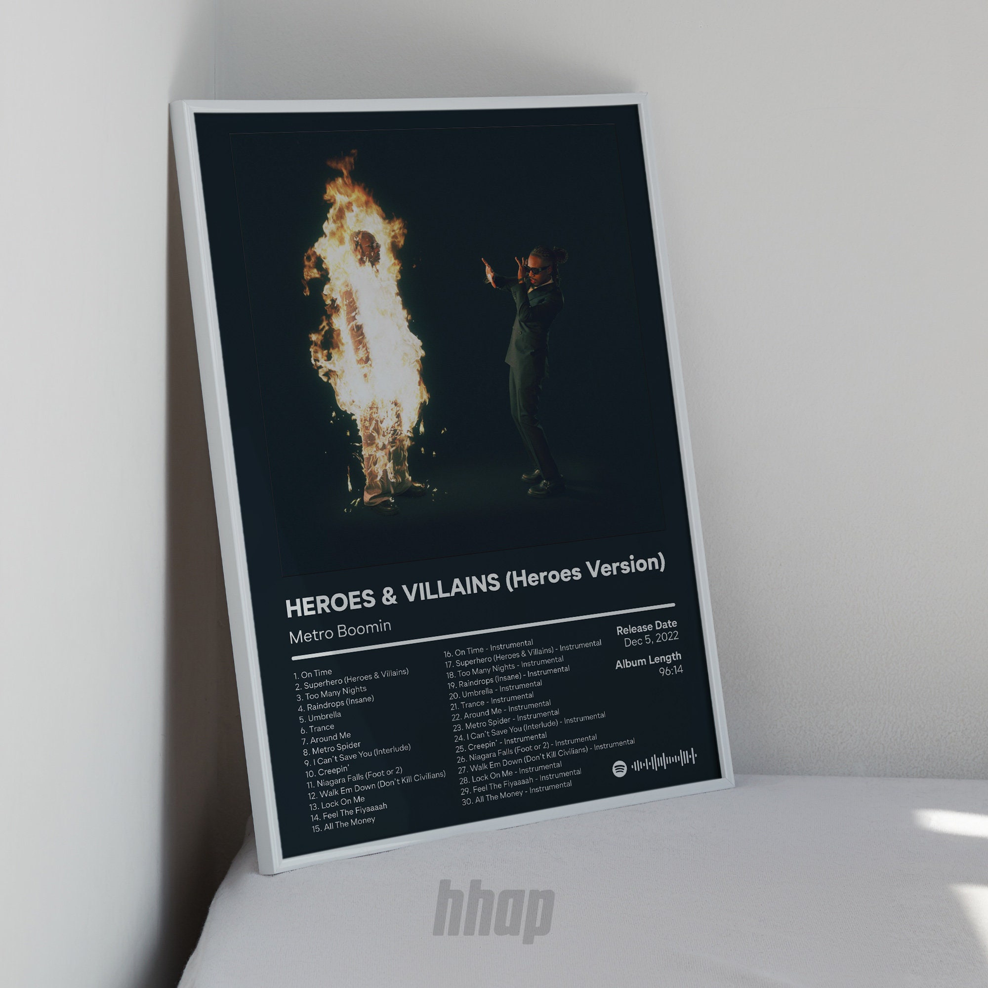 Metro Boomin - Heroes & Villains (Heroes Version) - Album Cover Poster ...