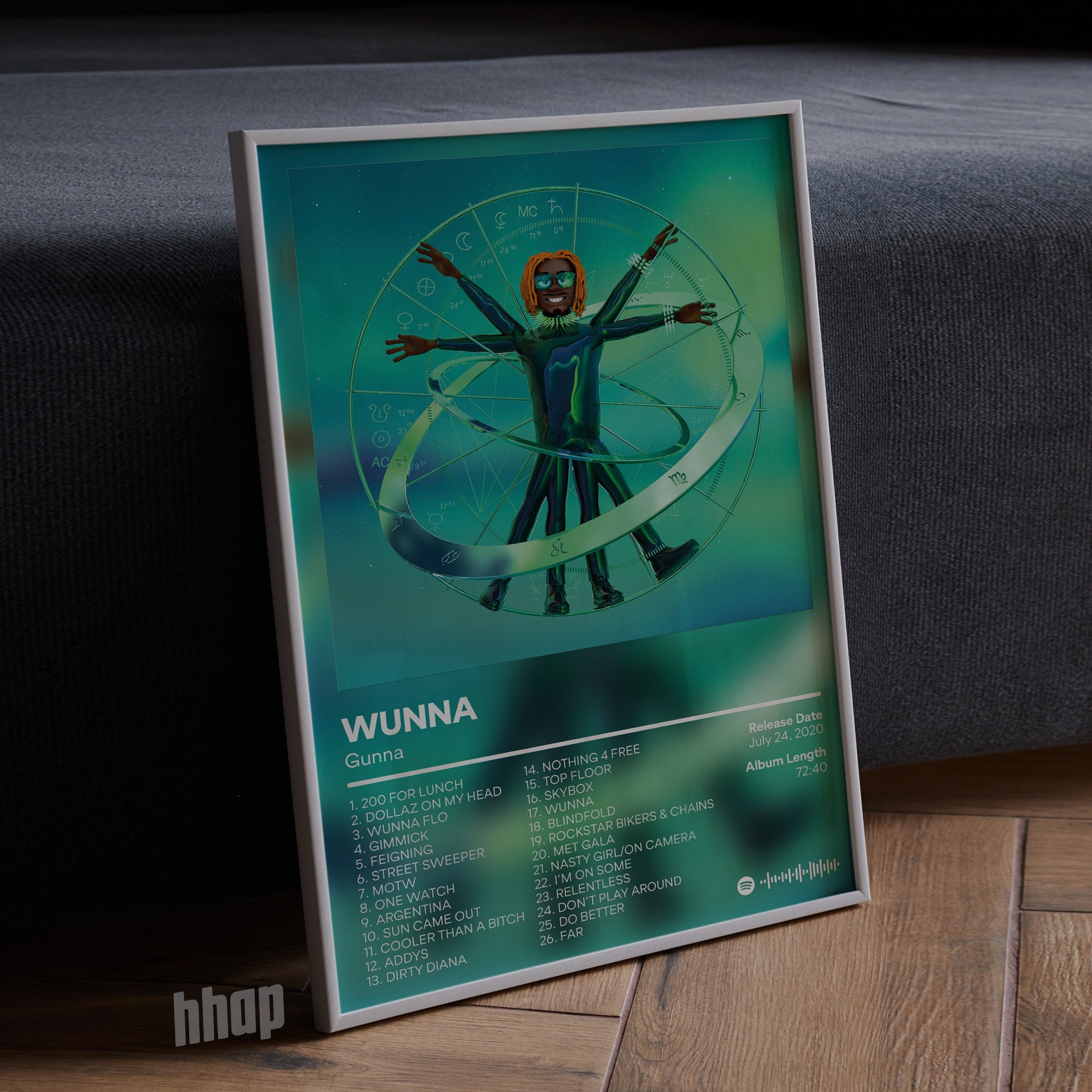 Gunna - WUNNA Album Cover Poster