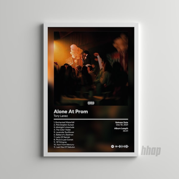 Alone at Prom Album Cover - Etsy