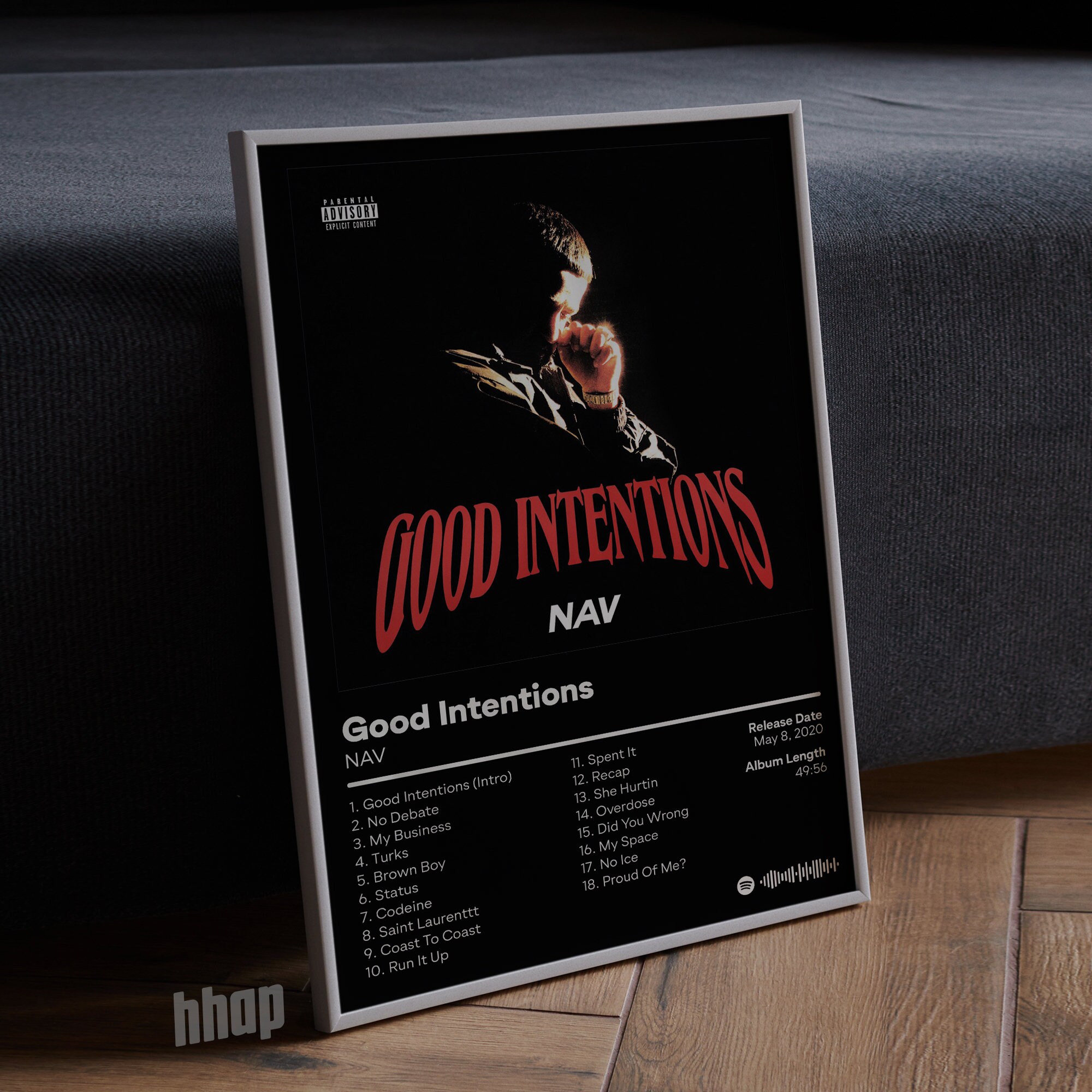 NAV - Good Intentions - Album Cover Poster - NAV Rapper Print sold by ...