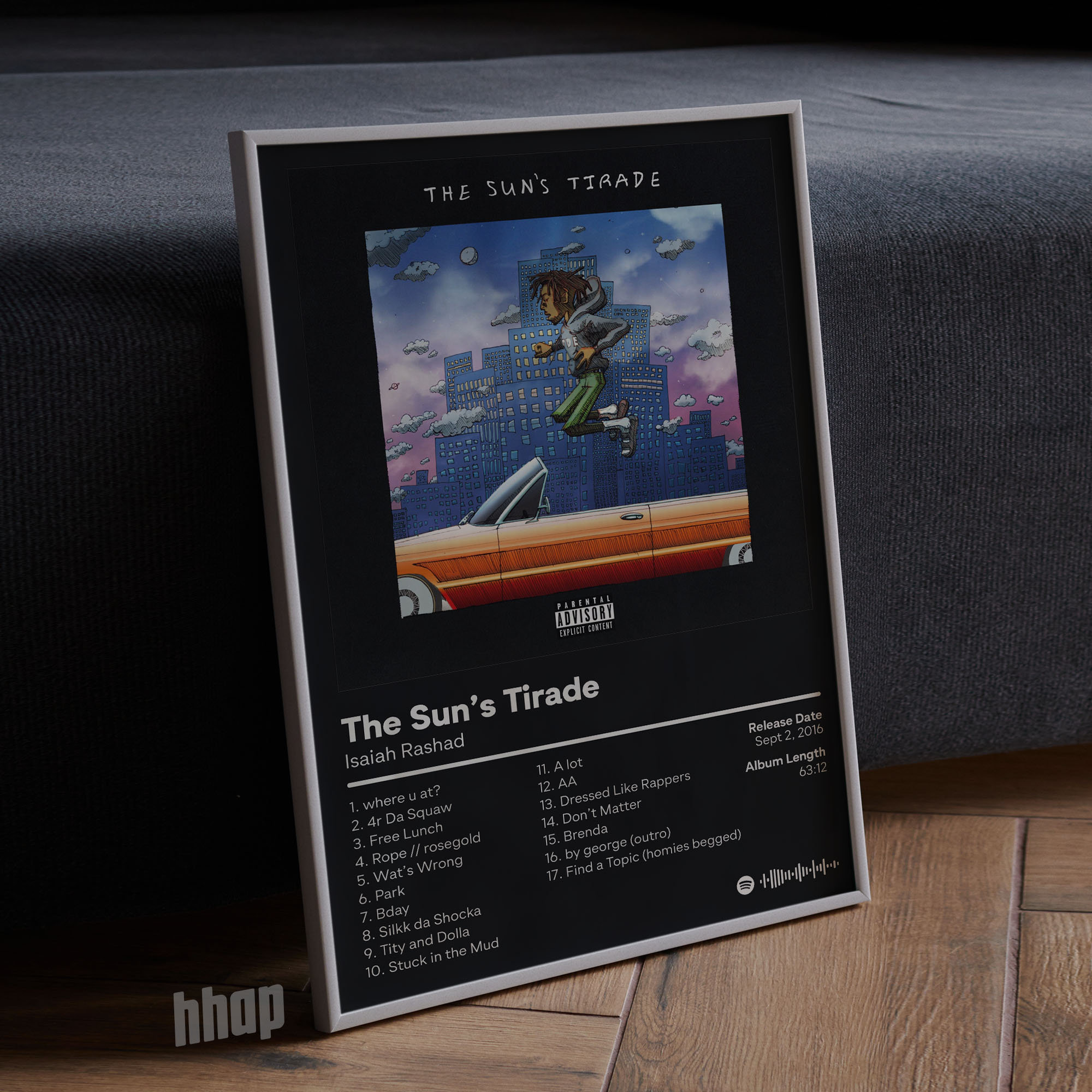 Isaiah Rashad - The Sun's Tirade - Album Poster sold by Yellow-Joyann ...