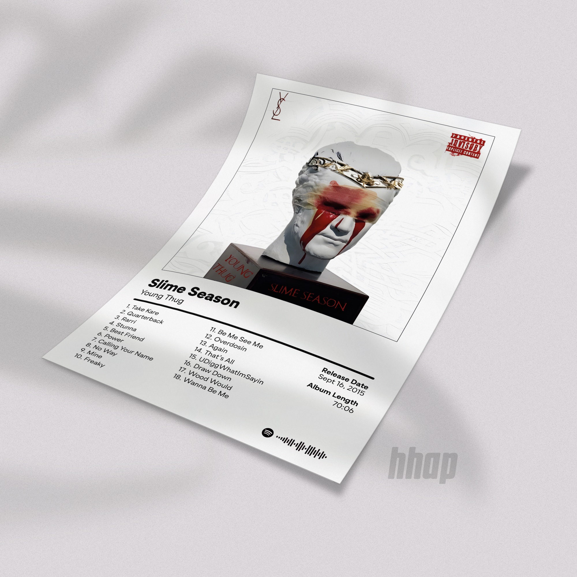 Young Thug - Slime Season - Album Poster sold by Ignacio Sanchez | SKU ...