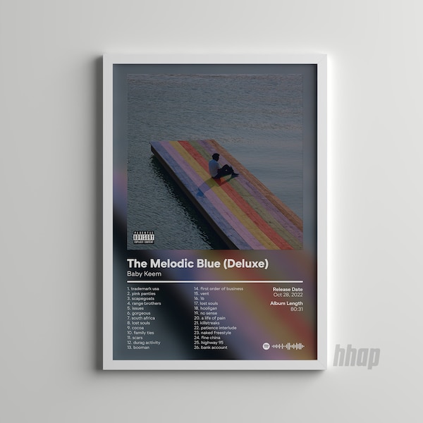 The Melodic Blue Album Cover - Etsy