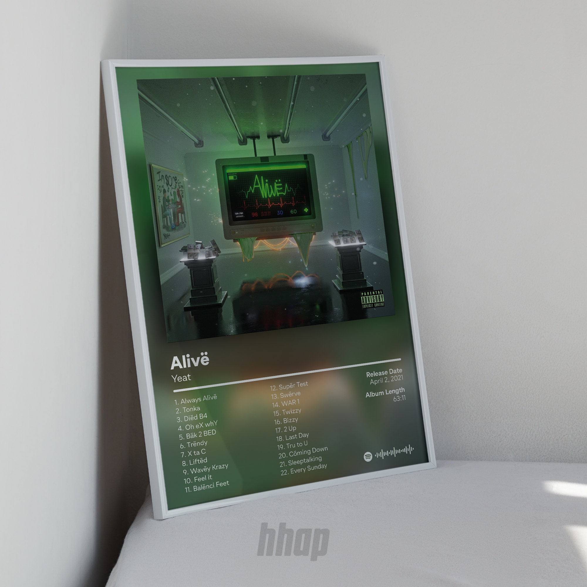 Yeat - Alive - Album Cover Poster - Yeat Poster