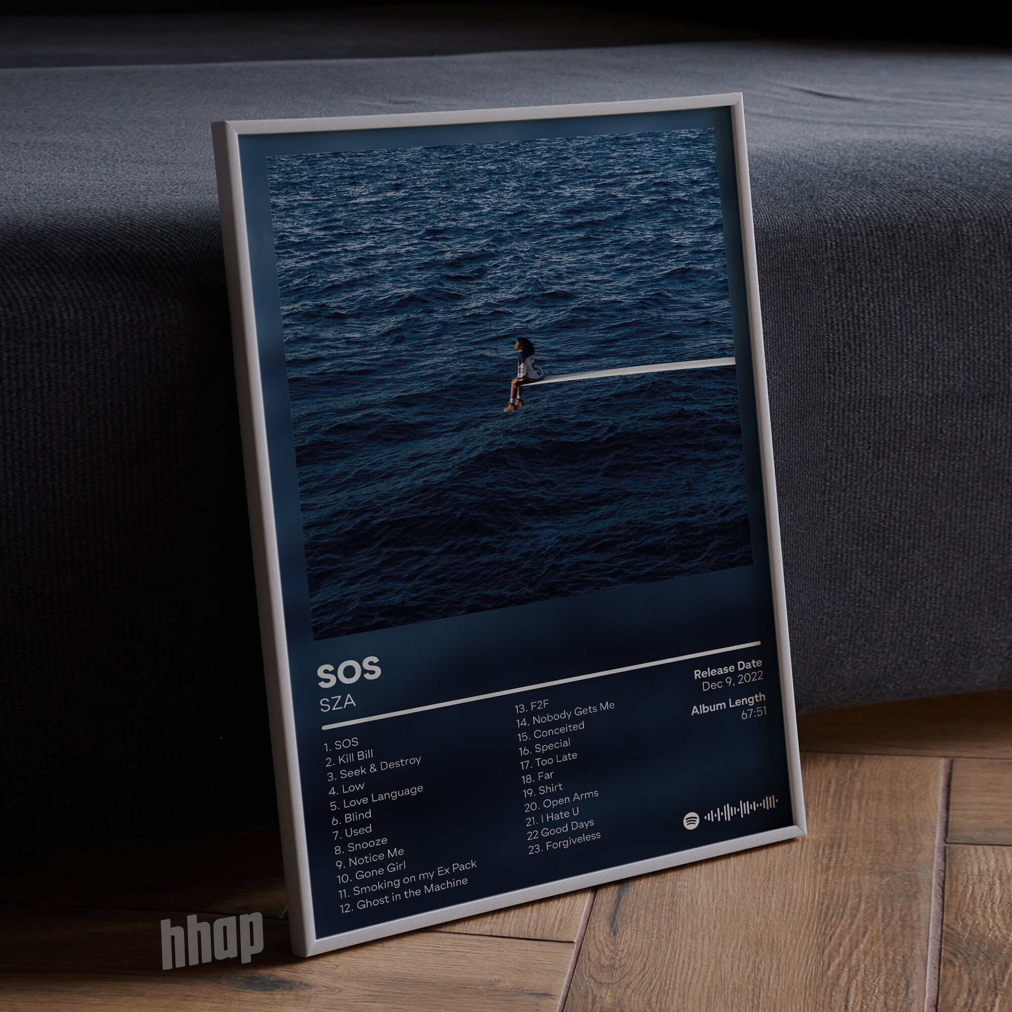 SZA - Sos - Custom Album Poster - Hip Hop Wall Art - Album Cover