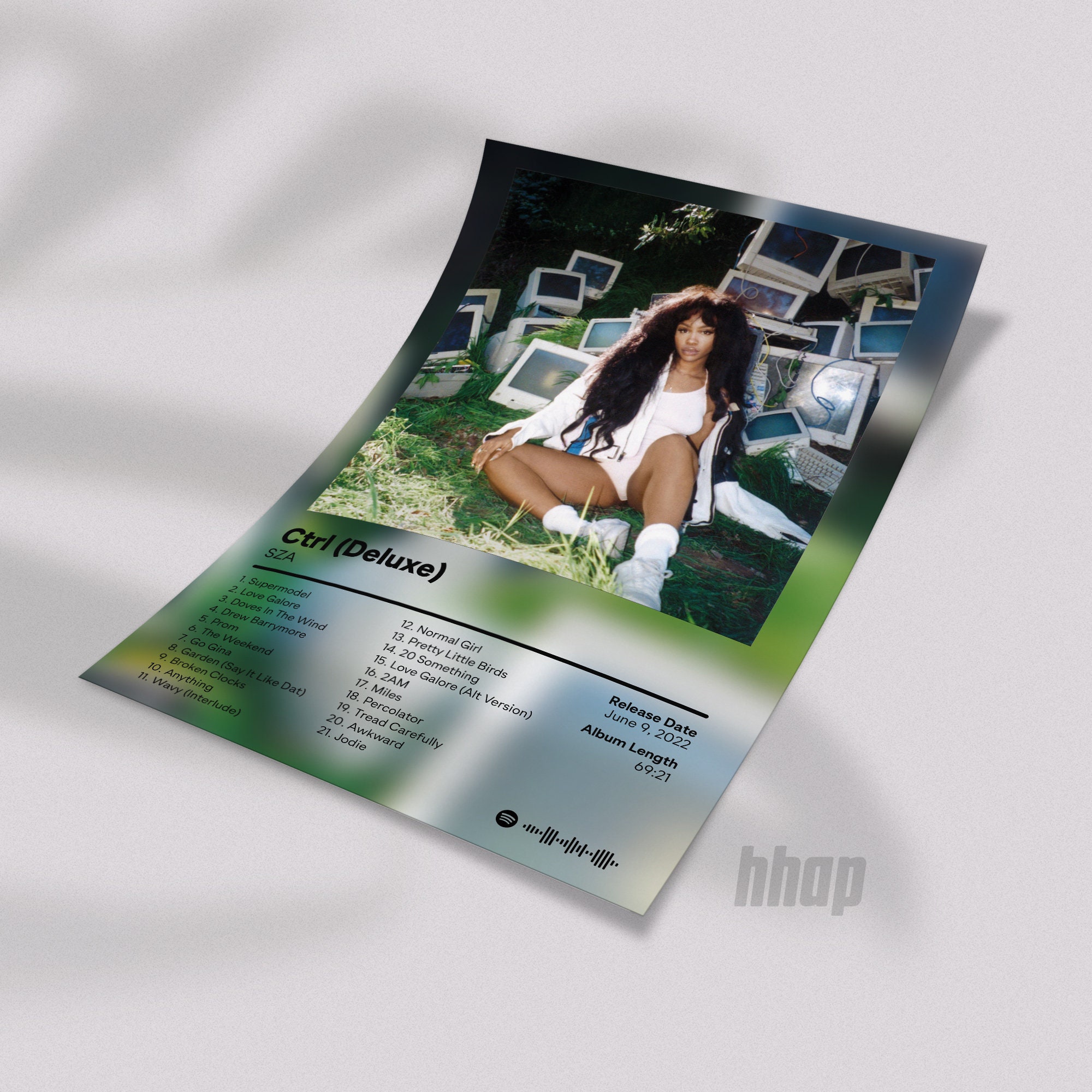 SZA - Ctrl Deluxe - Custom Album Poster - Hip Hop Wall Art - Custom ...