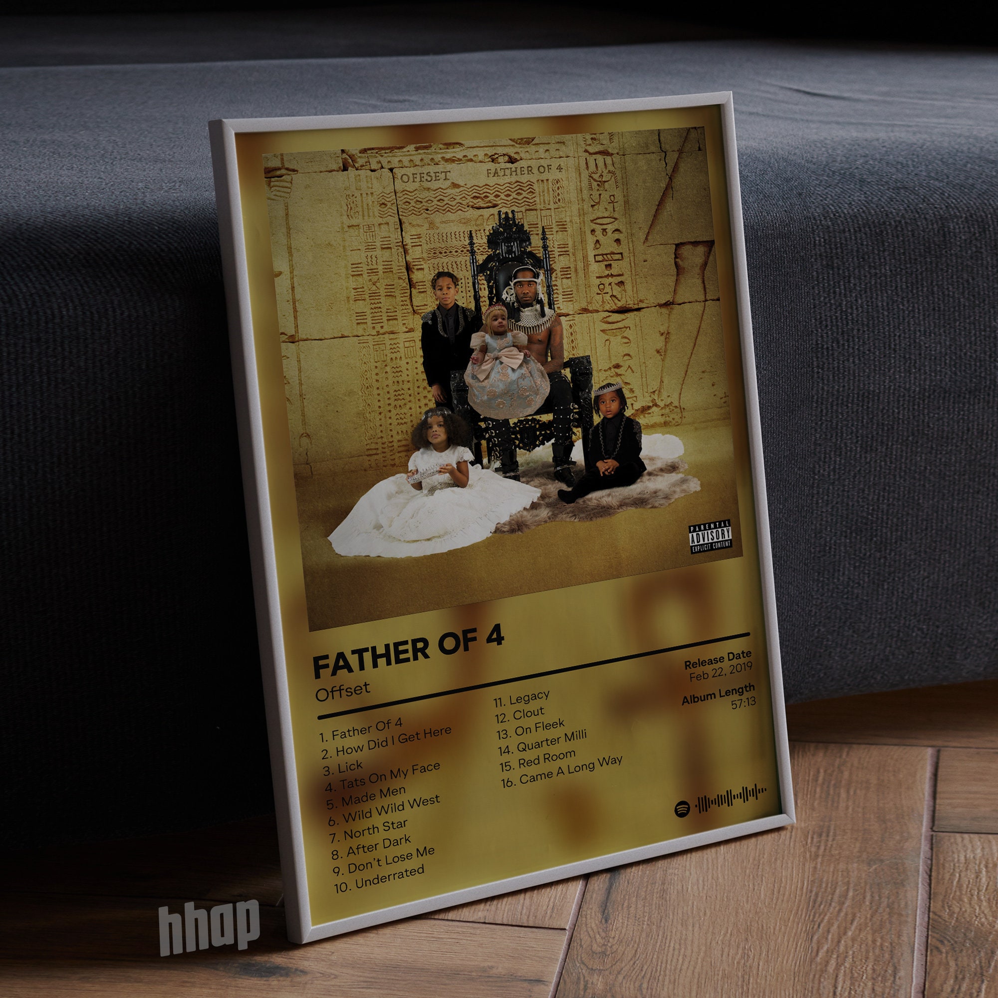 Offset - Father Of 4 - Album Cover Poster sold by Chris Phillips | SKU ...
