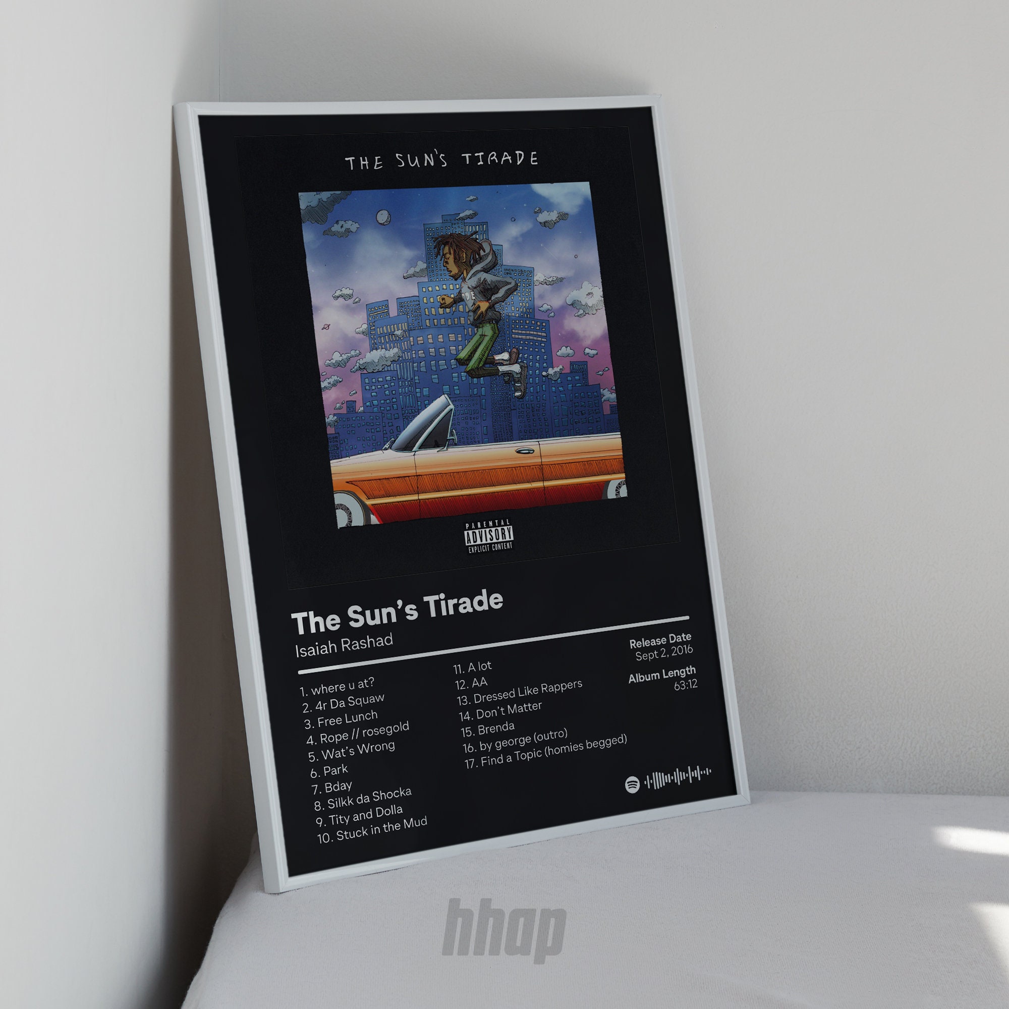 Isaiah Rashad - The Sun's Tirade - Album Poster sold by Yellow-Joyann ...