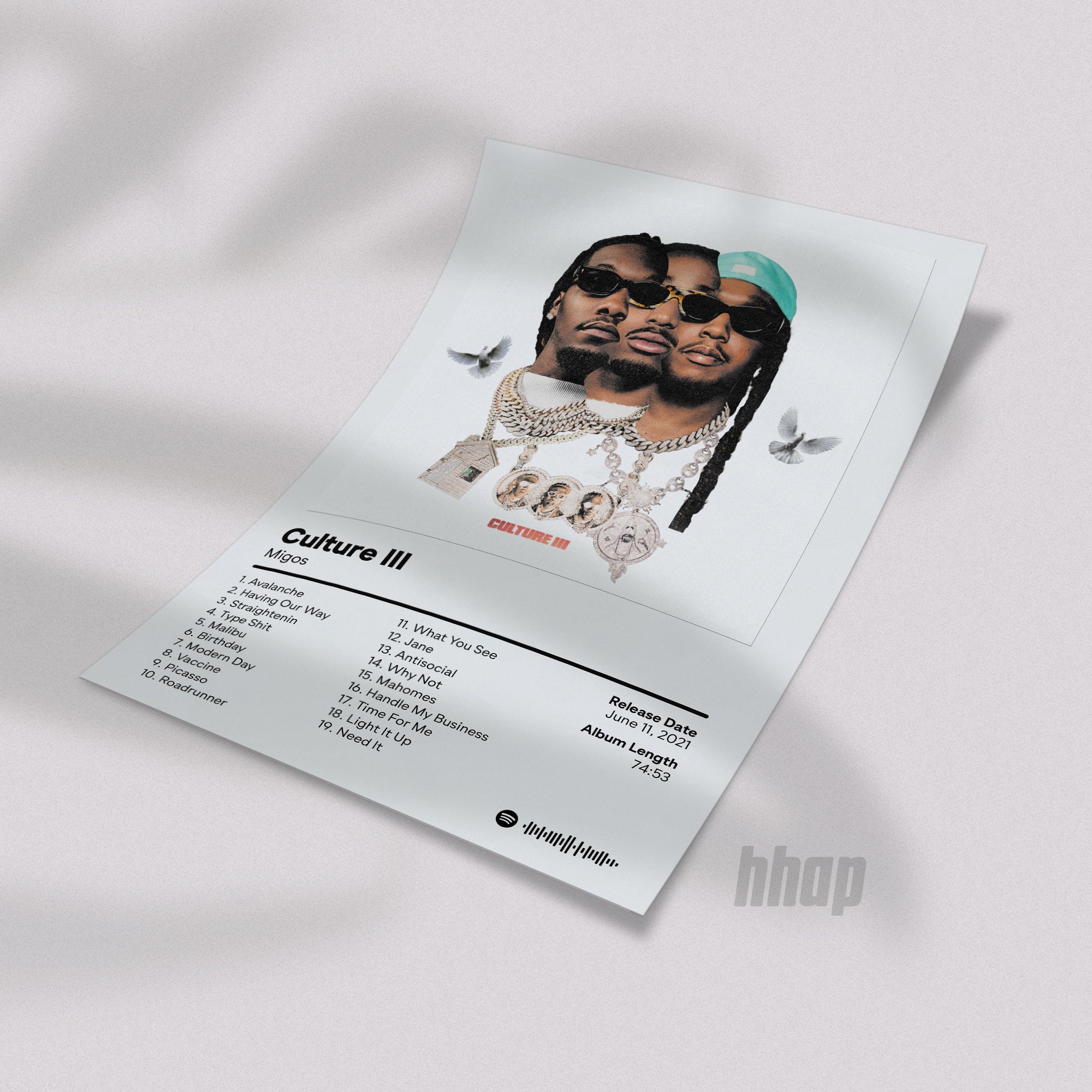 Migos - Culture III -Album Poster sold by Plum Leocricia | SKU 41616013 ...