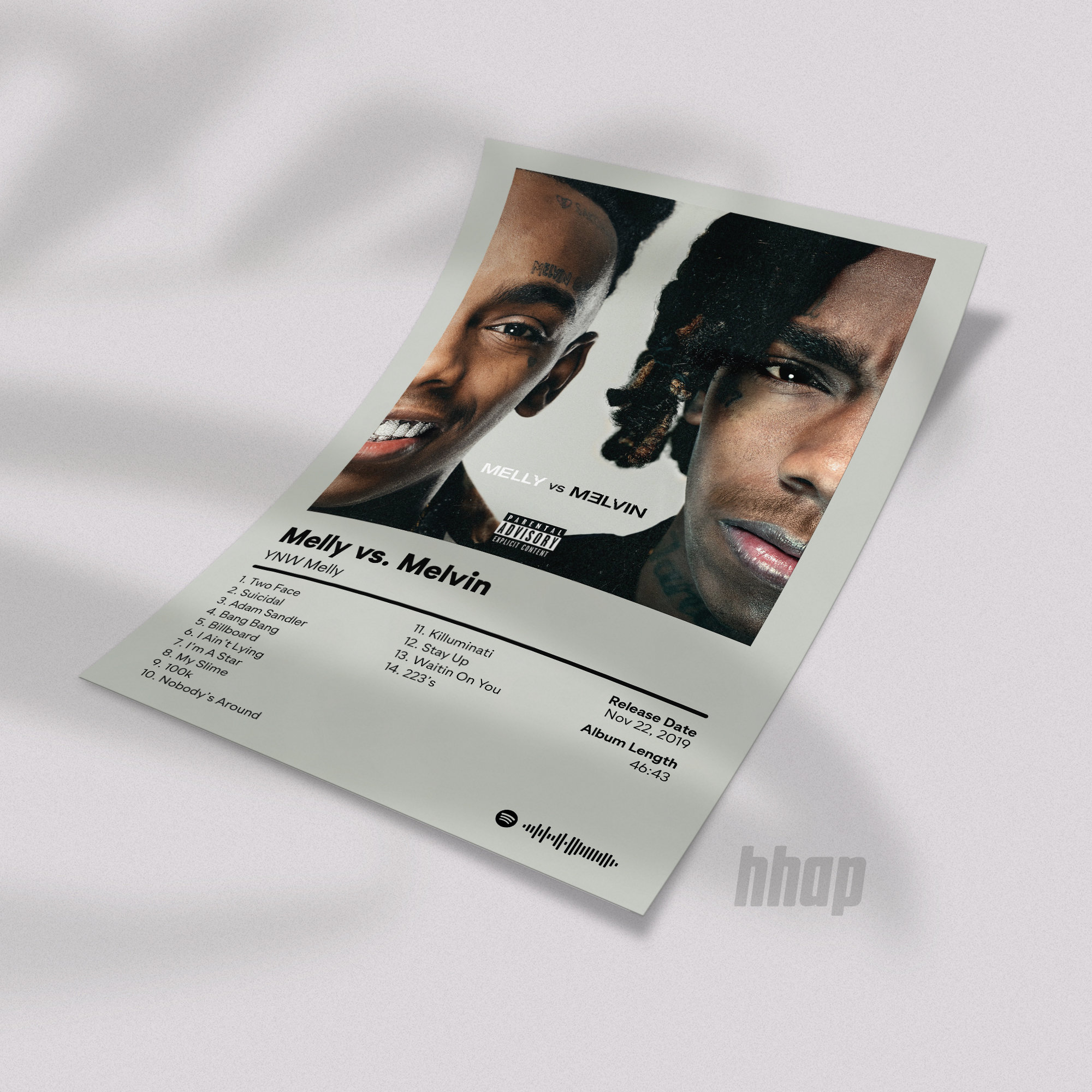 YNW Melly - Melly Vs Melvin - Album Poster