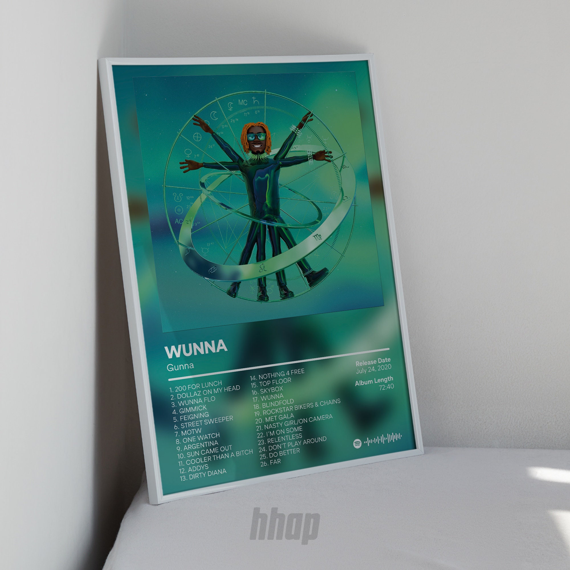 Gunna - WUNNA Album Cover Poster