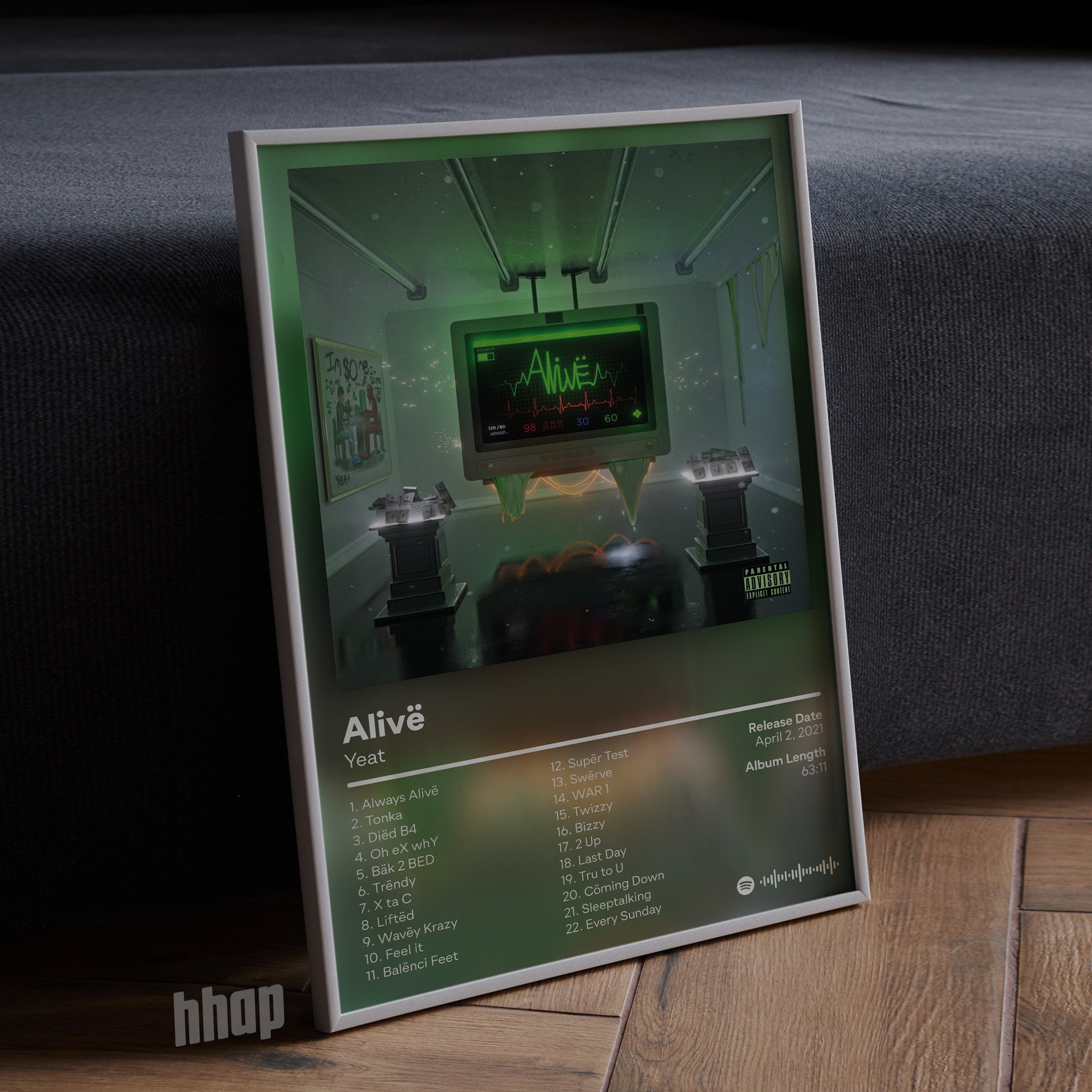 Yeat - Alive - Album Cover Poster - Yeat Poster