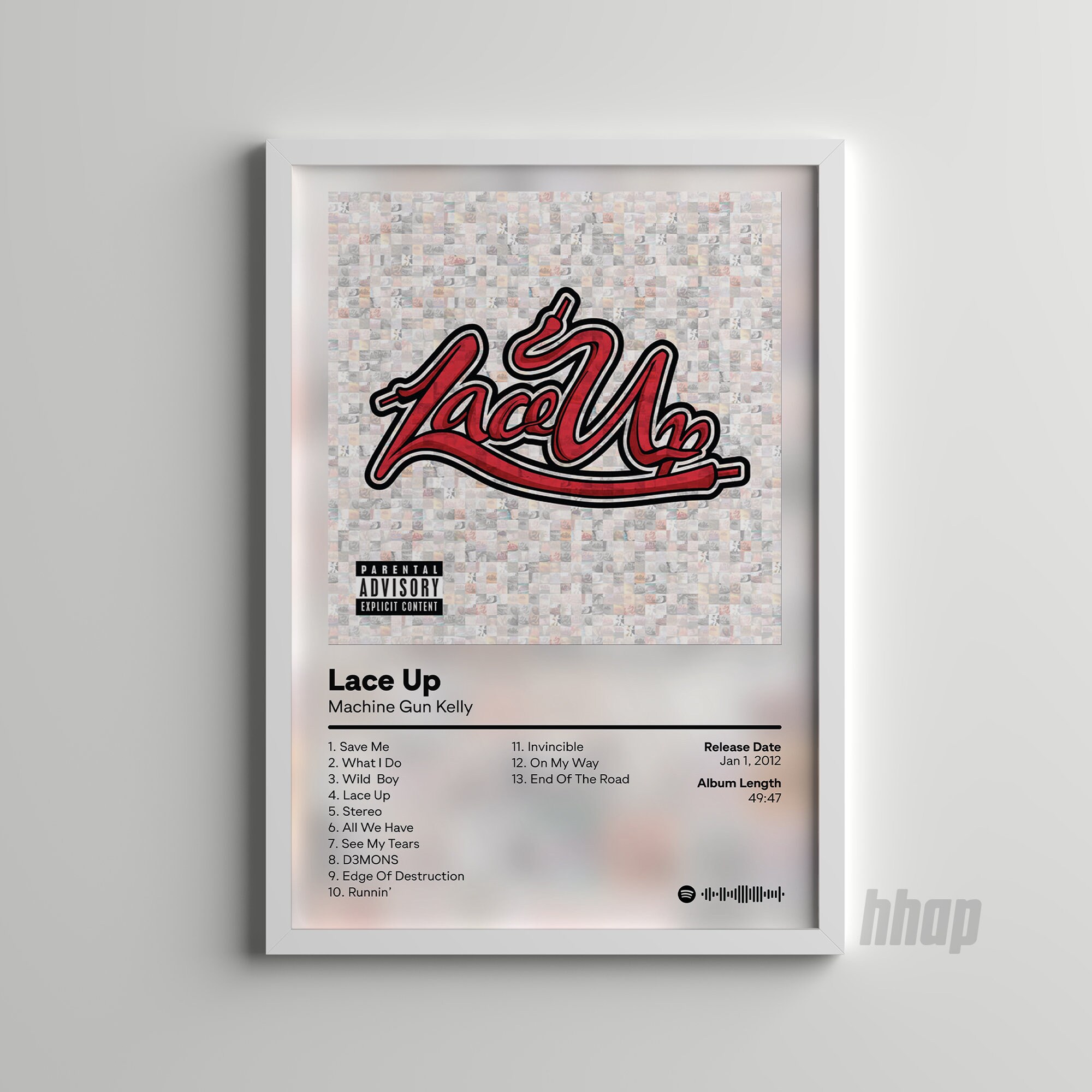 Machine Gun Kelly Lace Up Logo