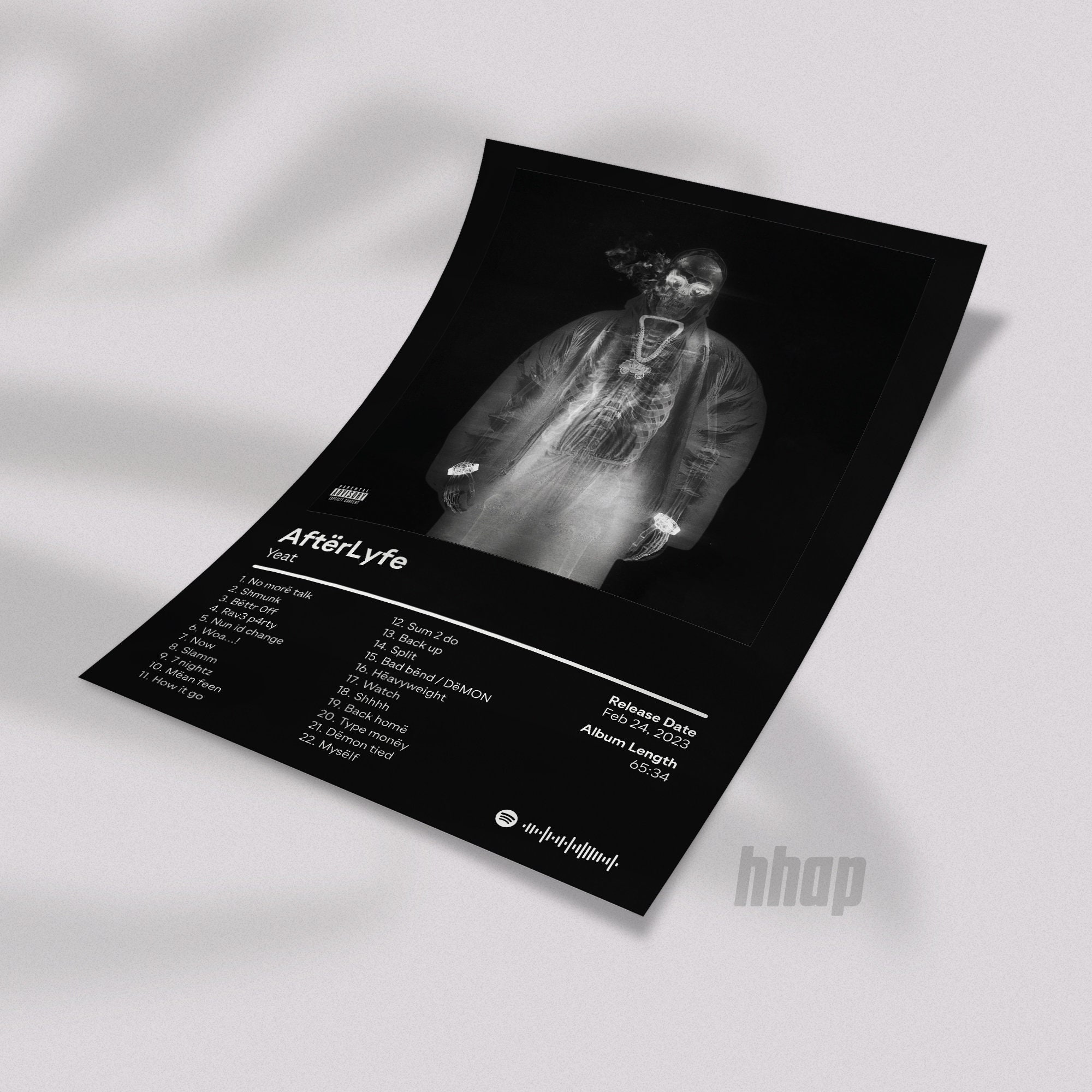 Yeat - AfterLyfe - Album Cover Poster sold by Uliana Plotnikova | SKU 1086038 | Printerval UK