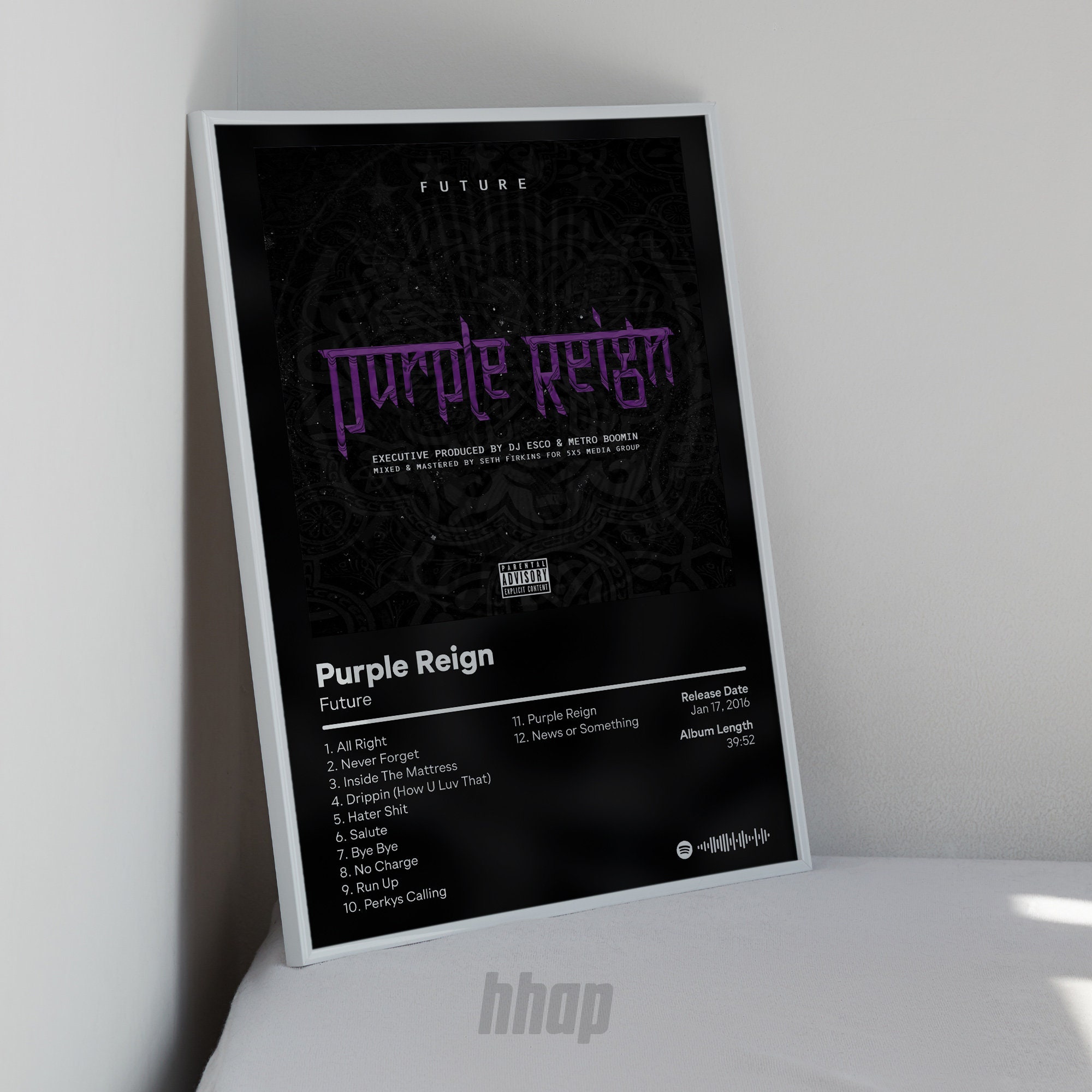 Future - Purple Reign - Hip Hop Album Print -Album Poster sold by Sara ...