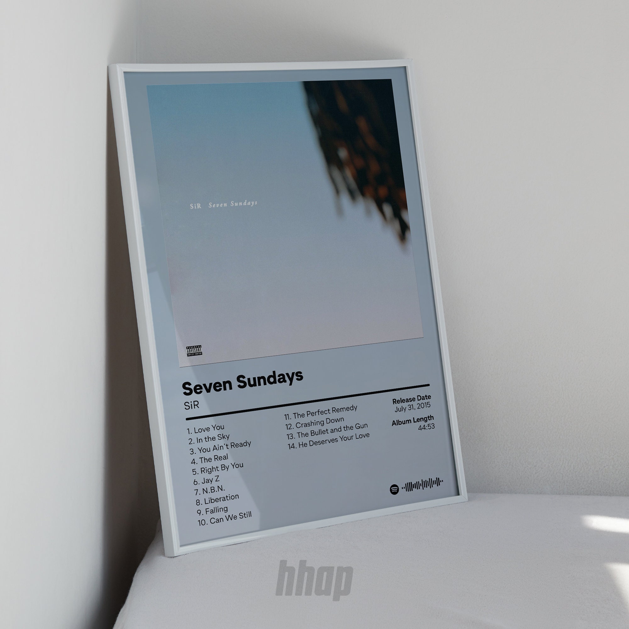 SiR - Seven Sundays - Album Poster- SiR Rapper Poster sold by DaviKim ...