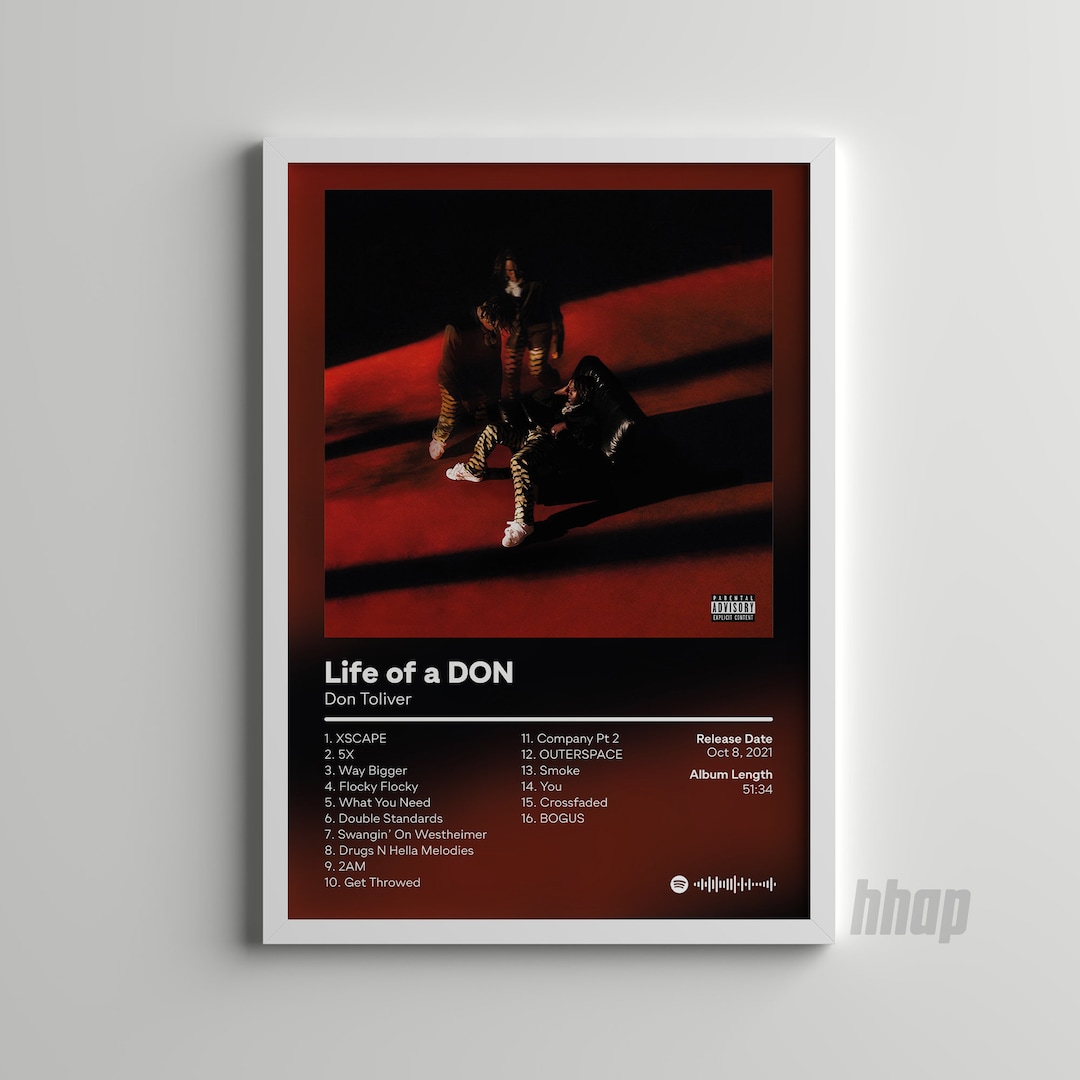 Don Toliver Life of a DON Custom Album Poster Hip Hop - Etsy