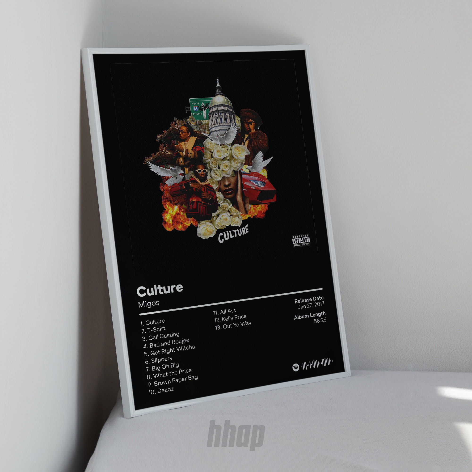 Migos - Culture - Album Cover Poster sold by Clau Souza | SKU 3231659 ...