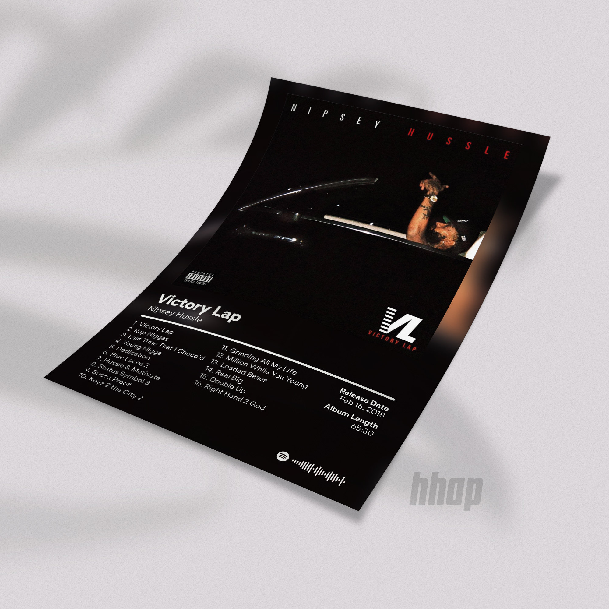 Nipsey Hussle - Victory Lap - Album Poster sold by Edward Taylor | SKU ...