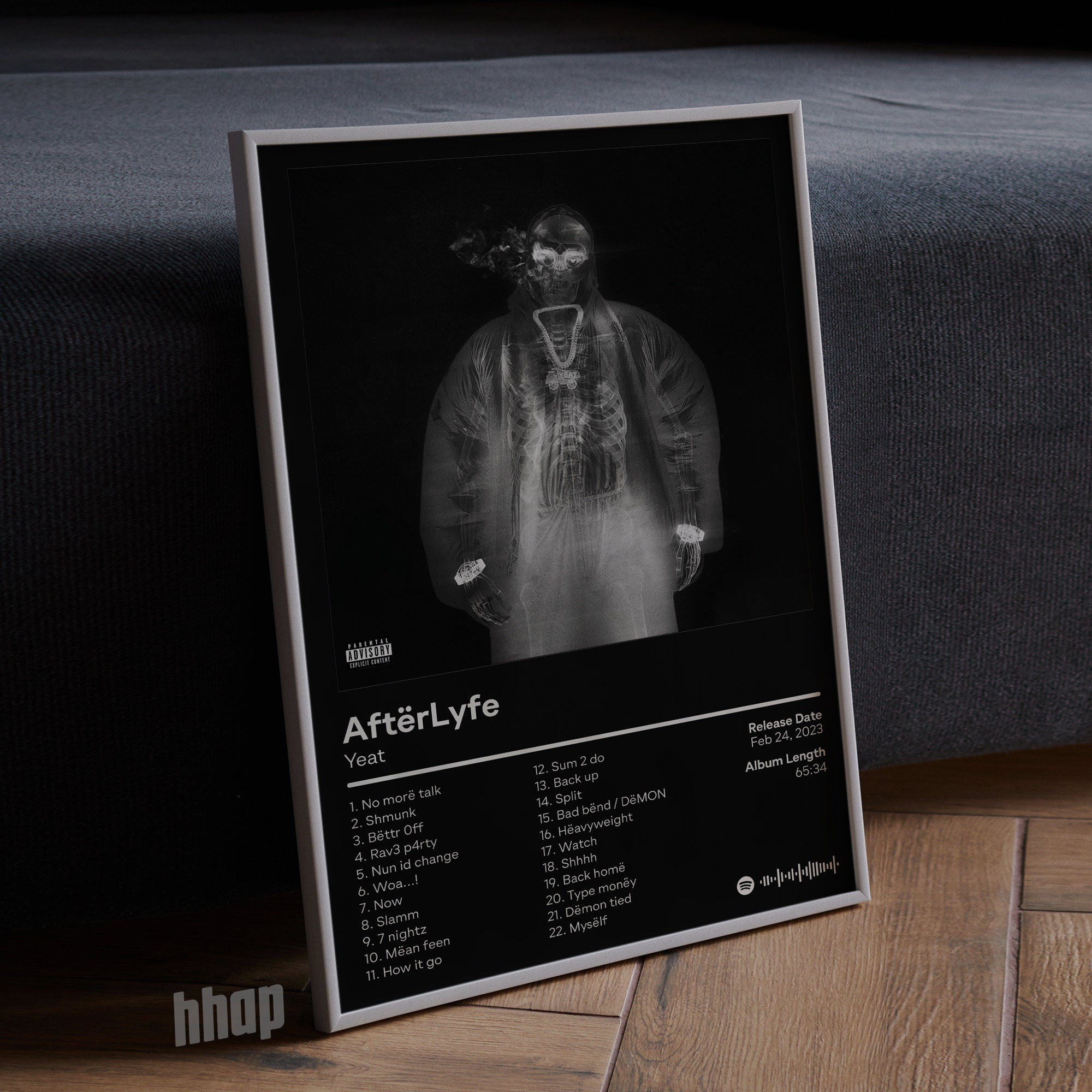 Yeat - AfterLyfe - Album Cover Poster sold by Uliana Plotnikova | SKU 1086038 | Printerval UK