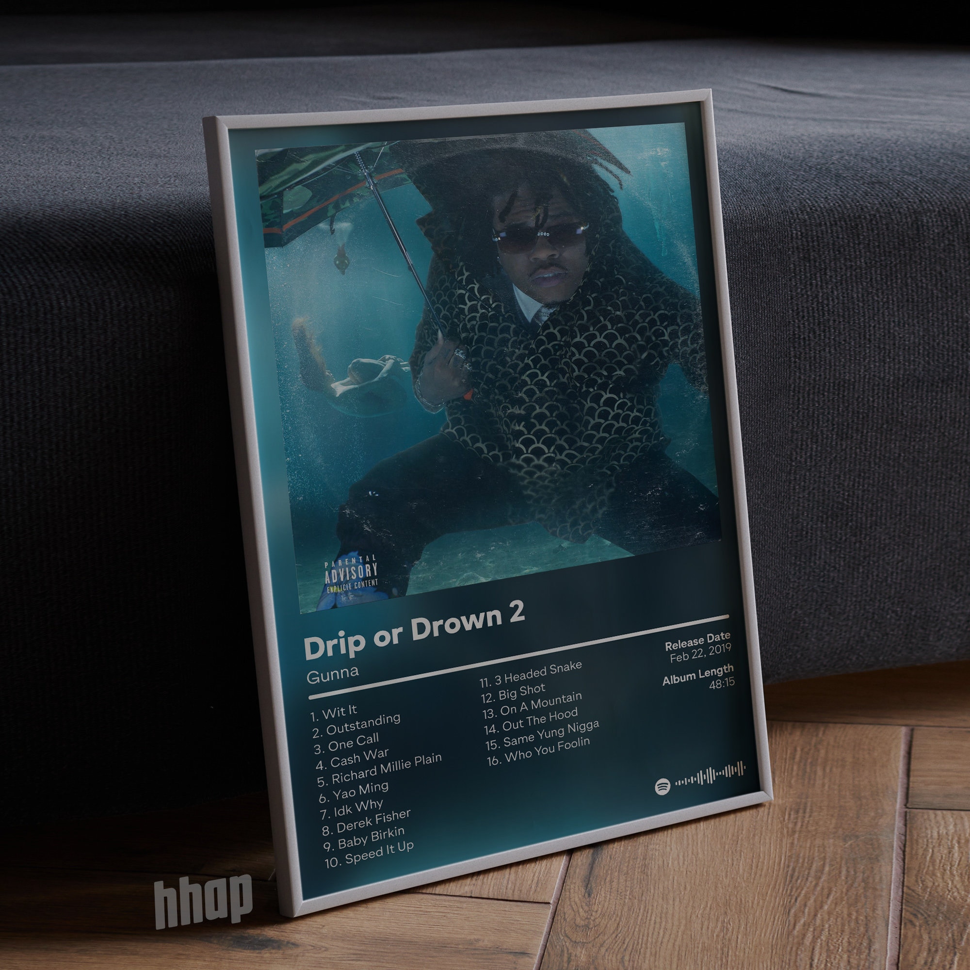 Gunna - Drip or Drown 2 Album Cover Poster sold by Workship Studio ...