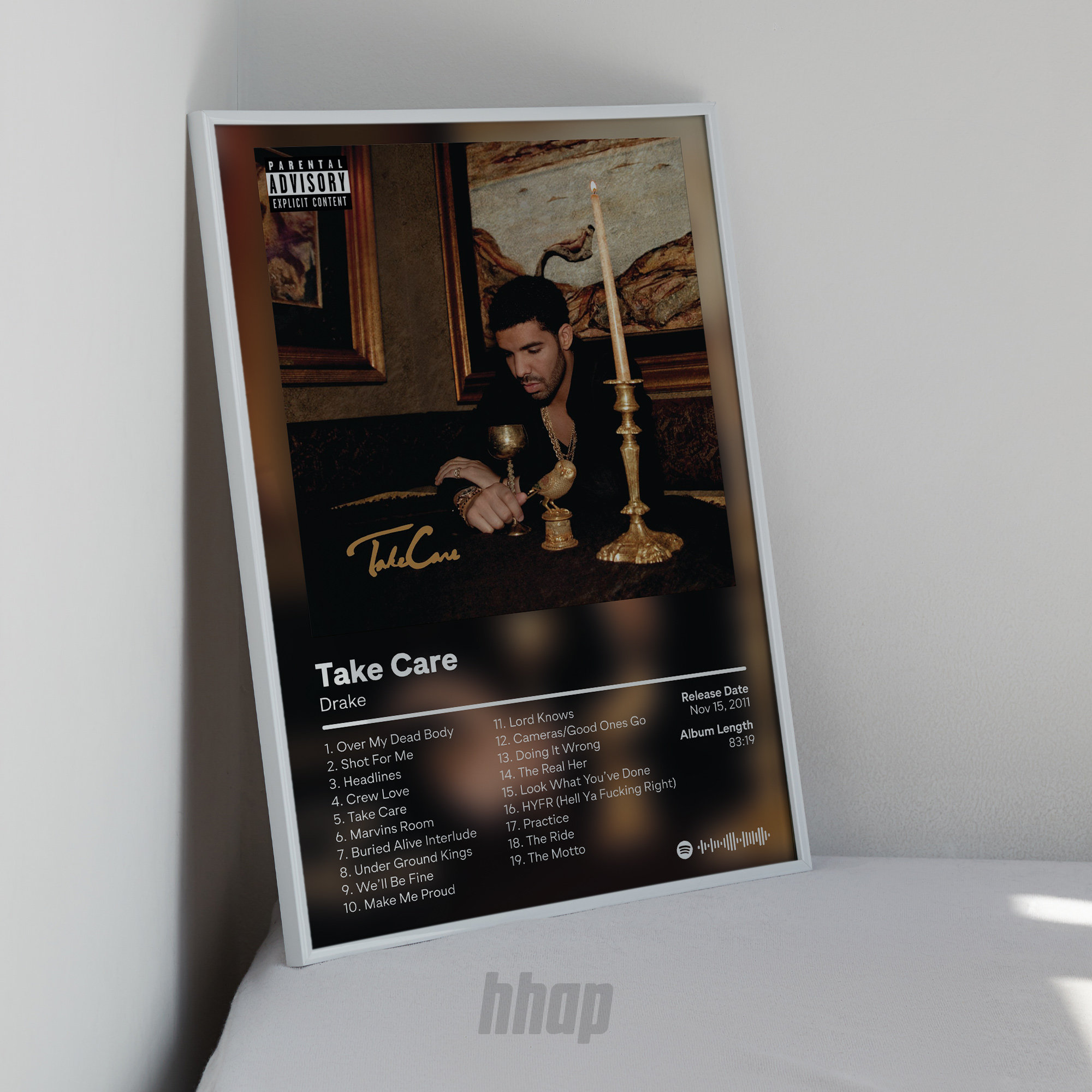 Drake - Take Care - Hip Hop Print - Album Cover Poster Designed & Sold ...