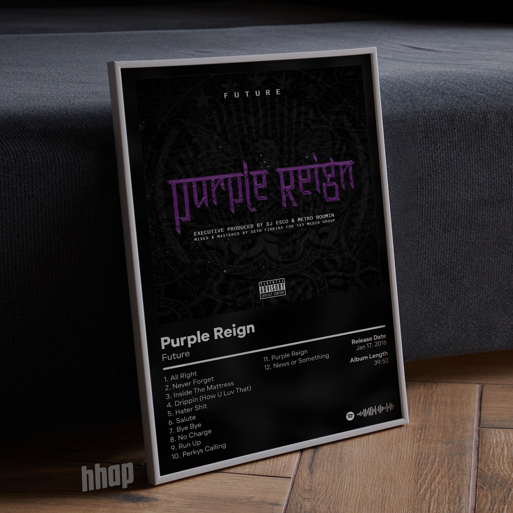 Future - Purple Reign - Hip Hop Album Print -Album Poster sold by Sara ...